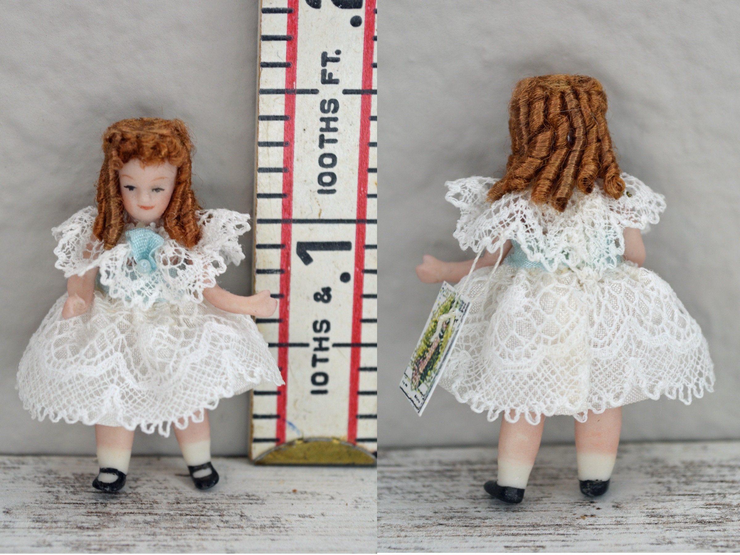 Miniature Dolls for Dollhouses Victorian Native Pilgrim Clowns Rare ...