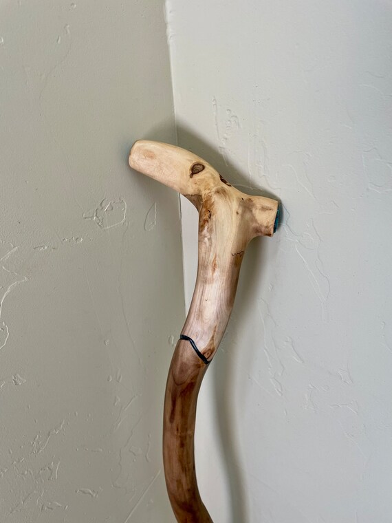 Aspen Art Cane With Turquoise and Amazonite Cabochon Native - Etsy