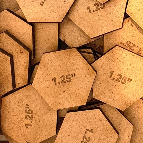 Hexagon 1.25 MDF Bases hex - Etsy
