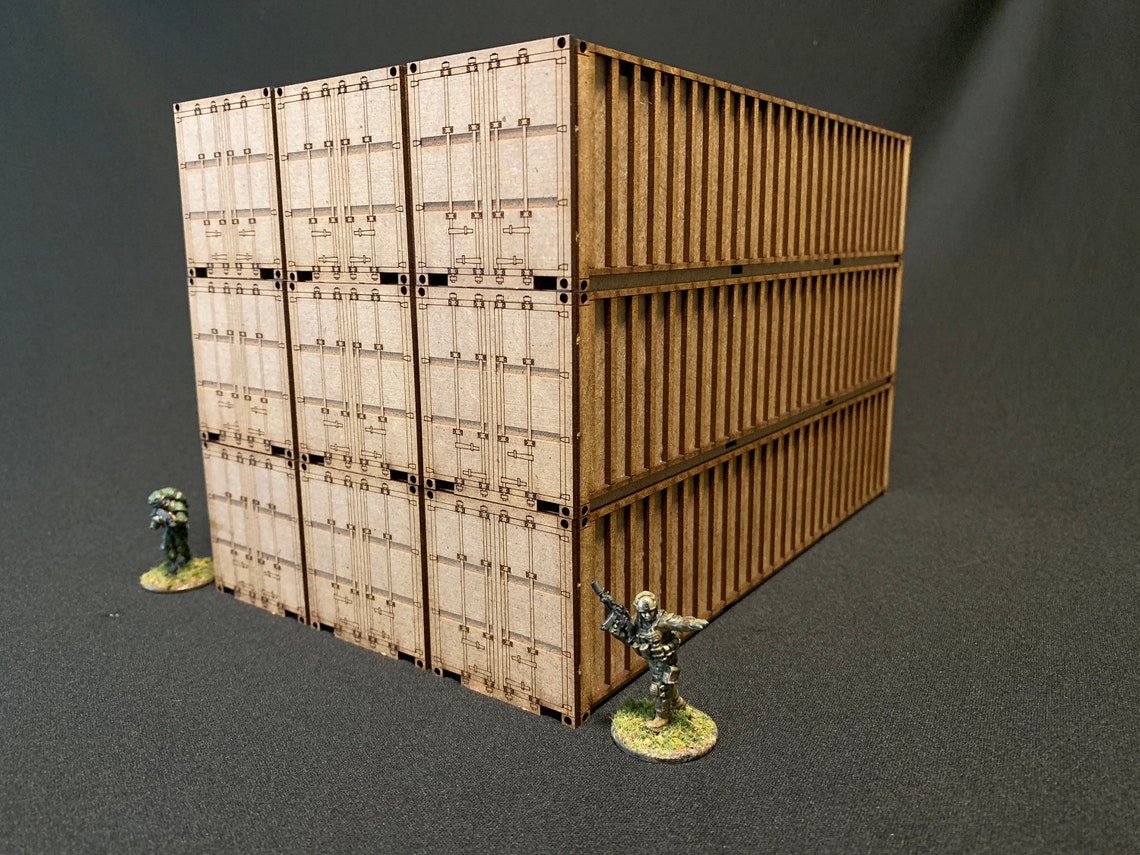 Cargo Container Stack MDF - Etsy