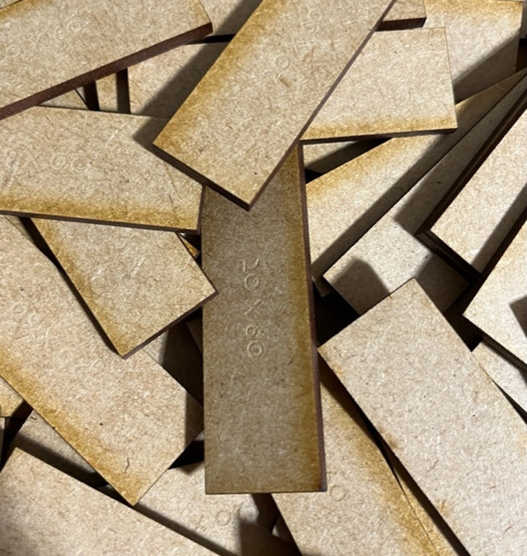 Rectangle 20 X 60mm MDF Bases - Etsy