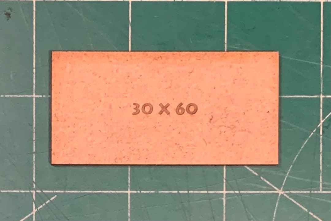 Rectangle 30 X 60mm MDF Bases - Etsy