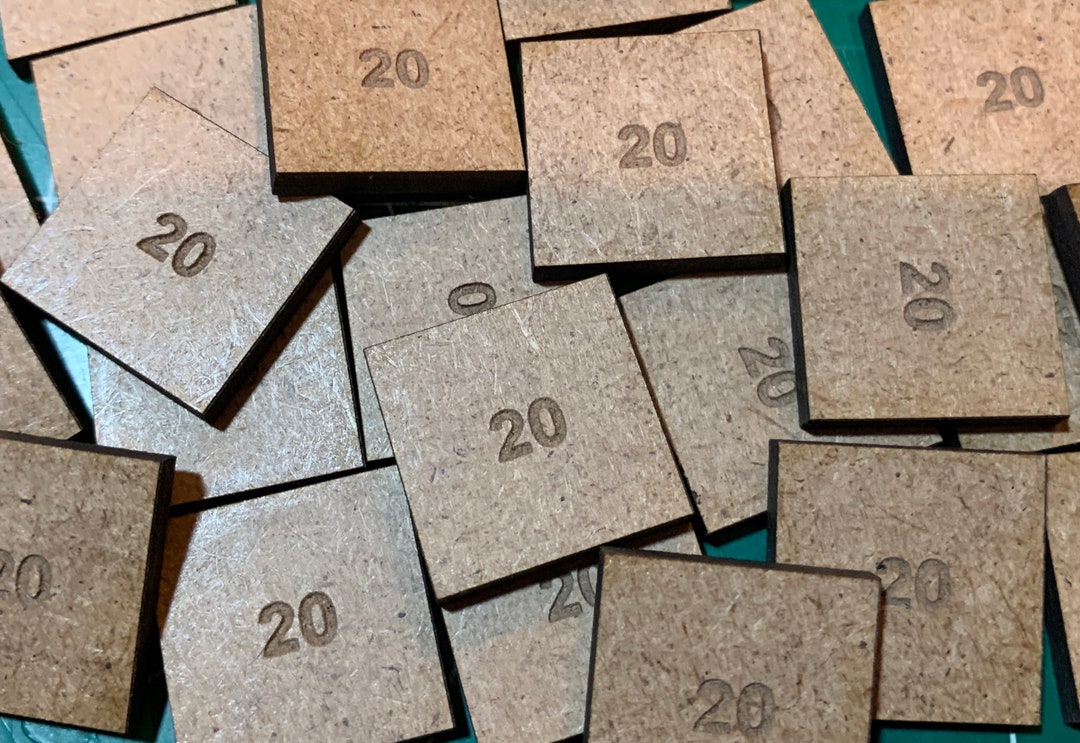 Square 20mm MDF Bases - Etsy