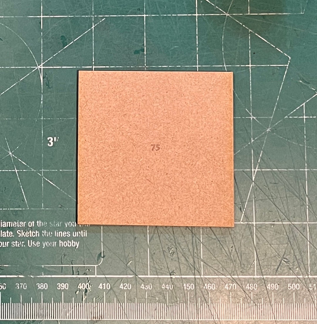 Square 75mm MDF Bases - Etsy