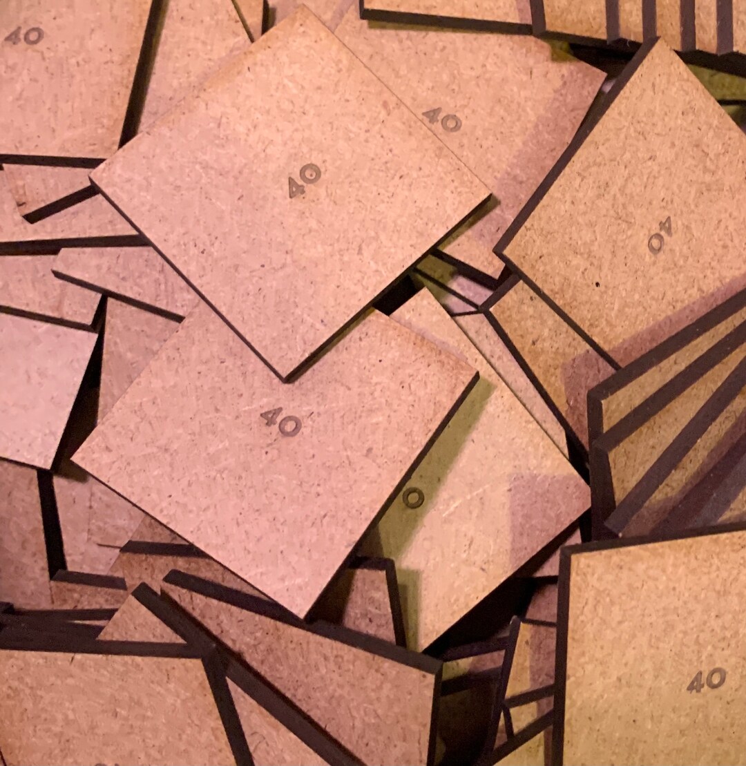 Square 40mm MDF Bases - Etsy