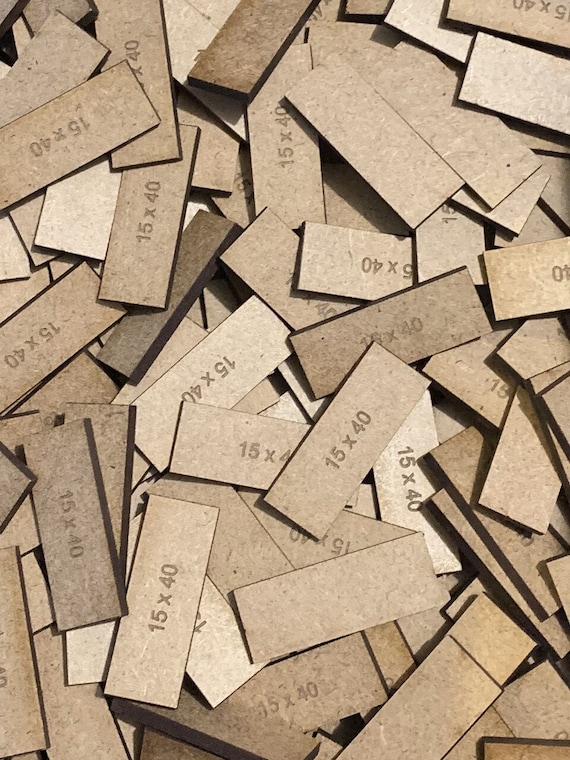 Rectangle 15 X 40mm MDF Bases | Etsy