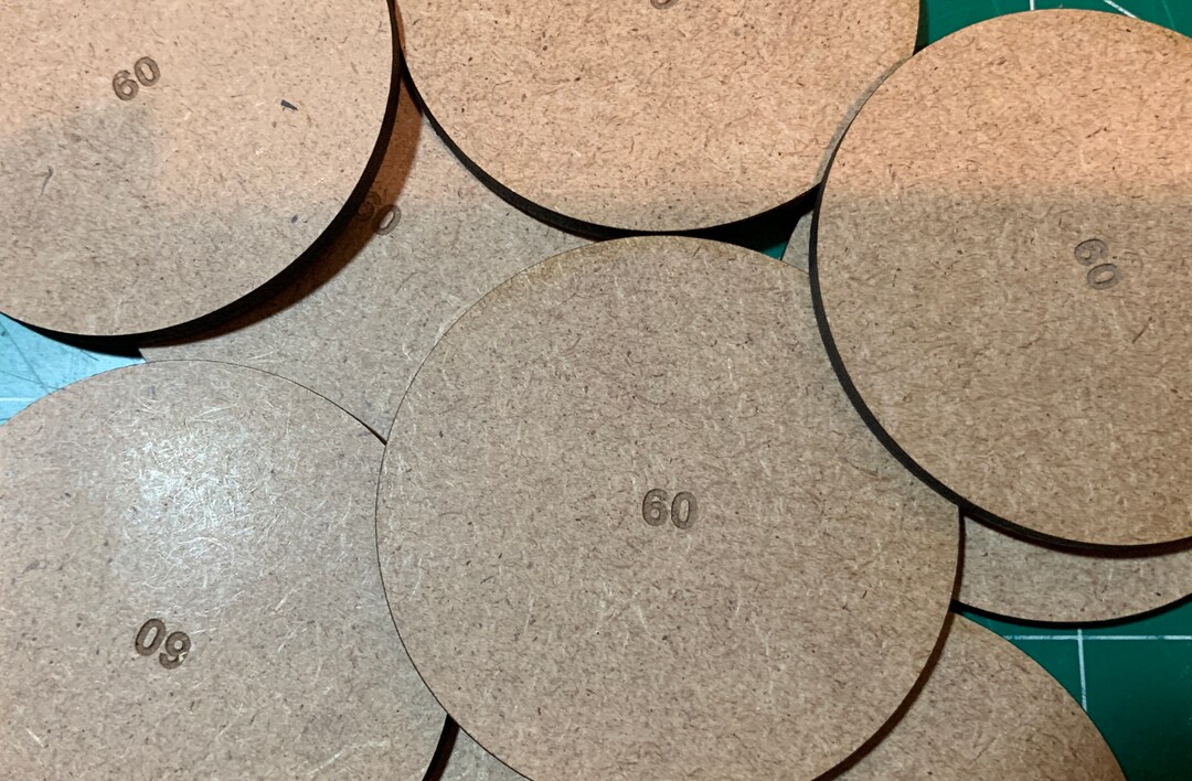 Round 60mm MDF Bases - Etsy