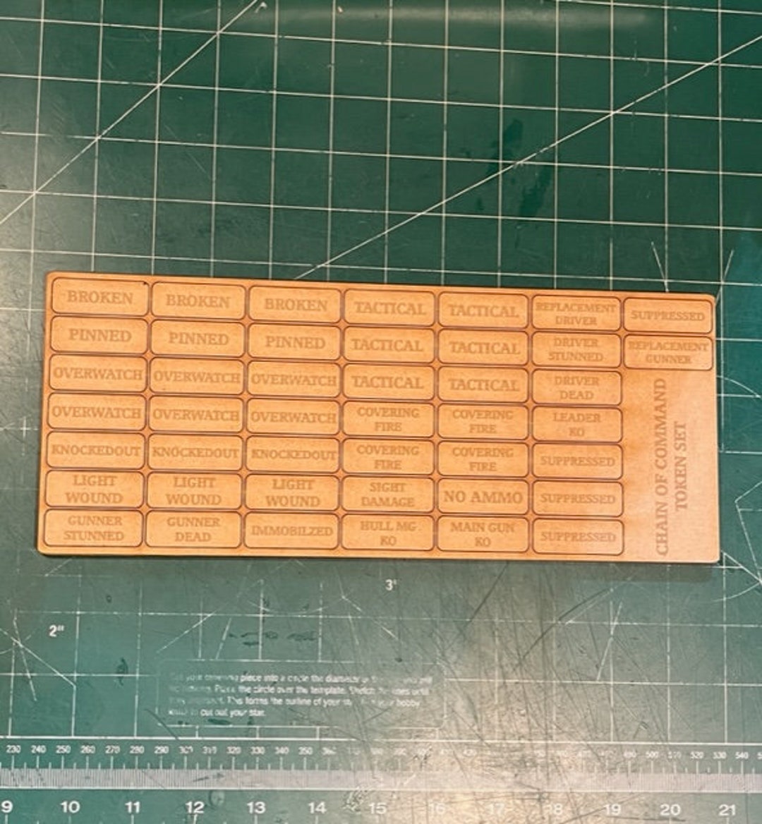 Token Set for "chain of Command" - Etsy