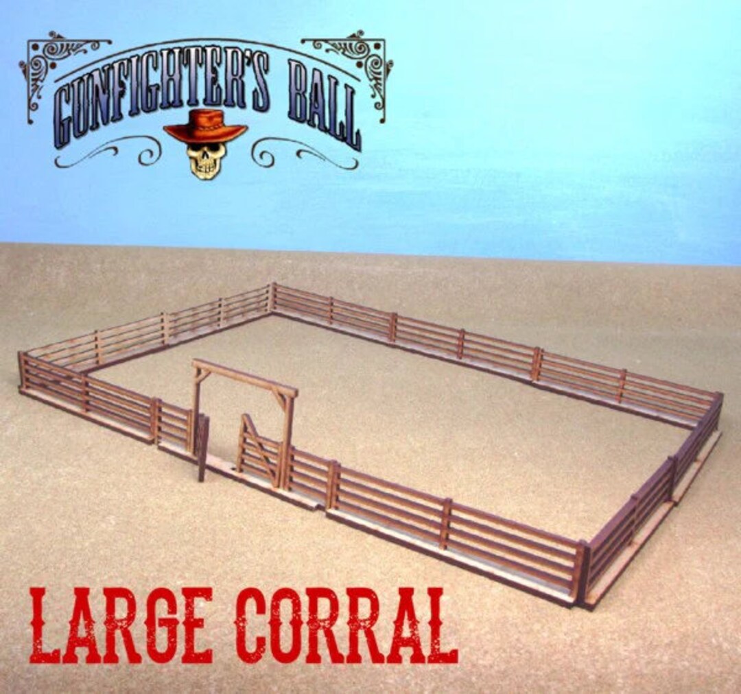 Large Corral - Knuckleduster Miniatures - Etsy