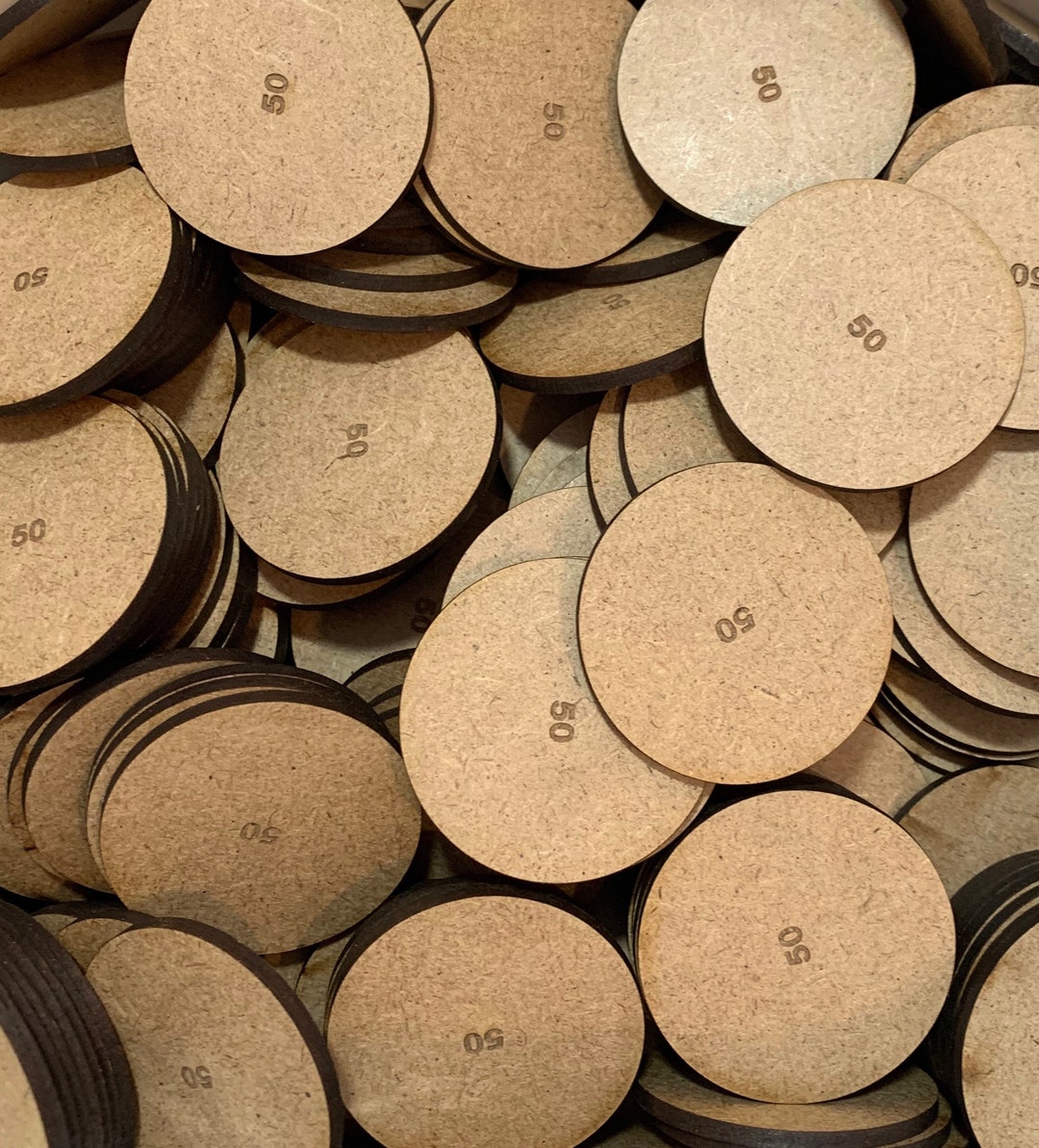 Round 50mm MDF Bases - Etsy
