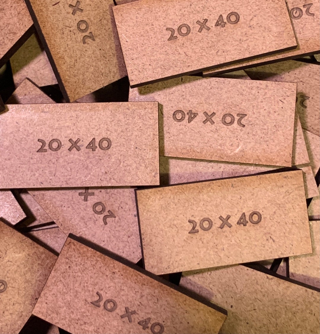 Rectangle 20 X 40mm MDF Bases - Etsy