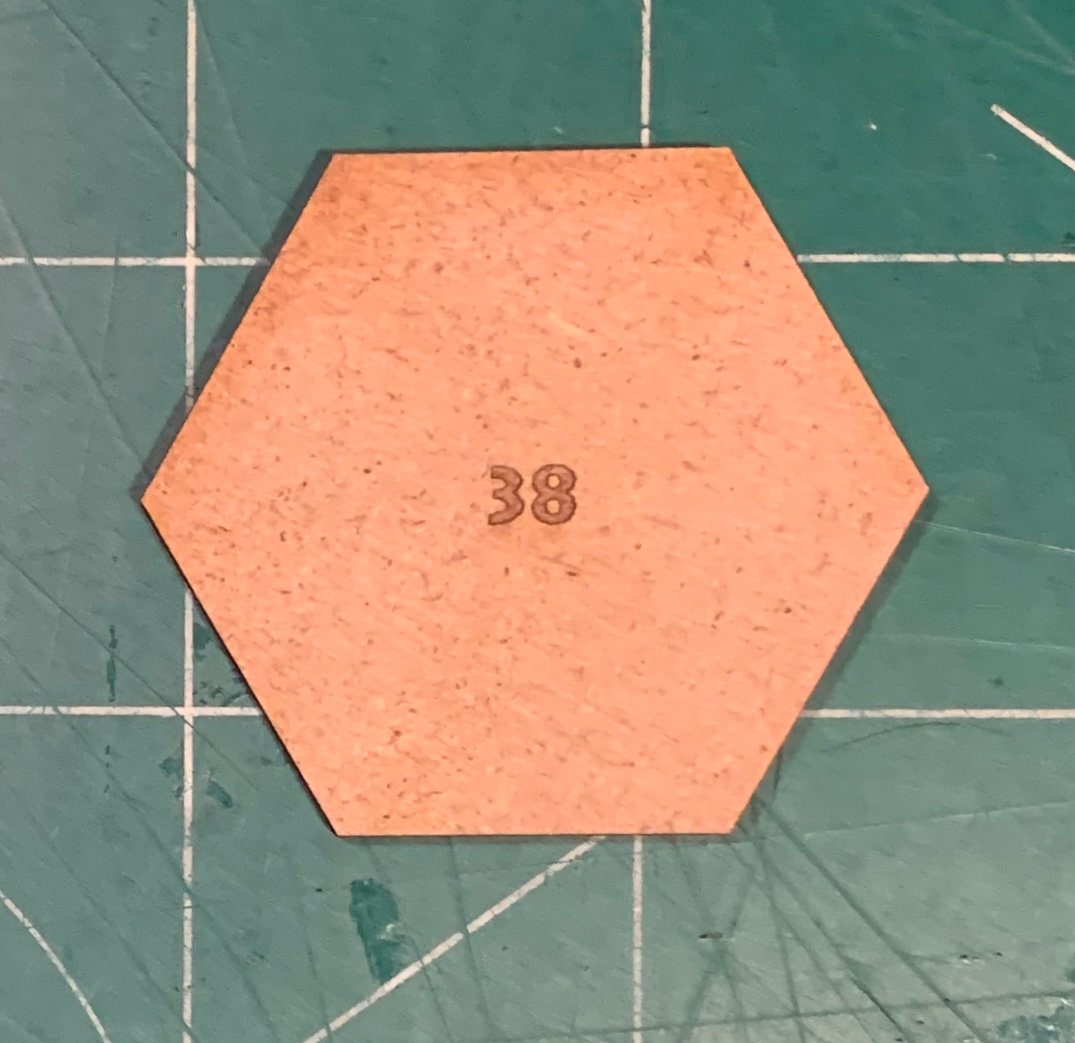 Hexagon 38mm MDF Bases hex | Etsy
