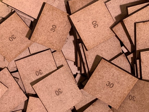 Square 30mm MDF Bases | Etsy