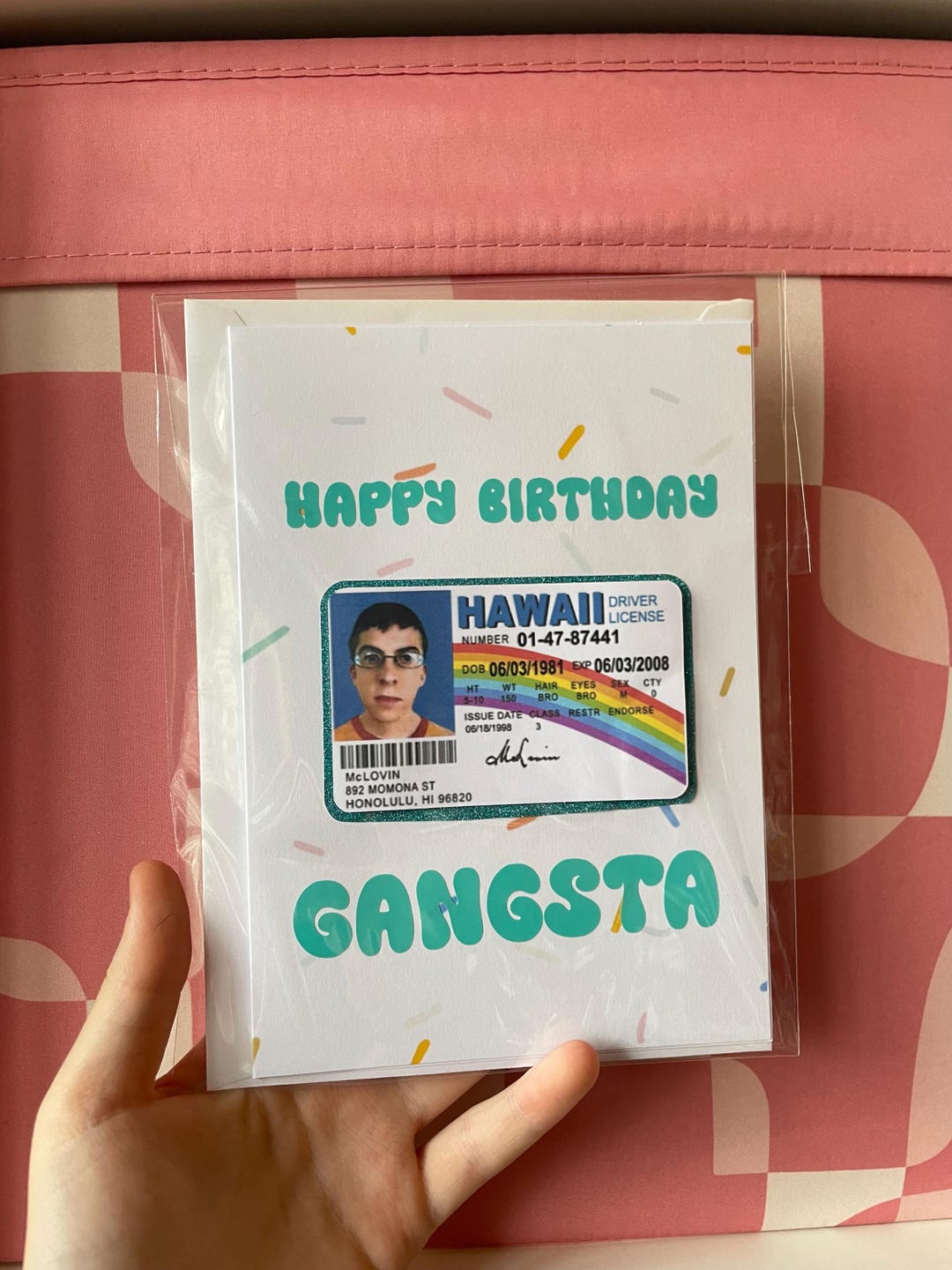 Mclovin Fake ID Birthday Card - Etsy