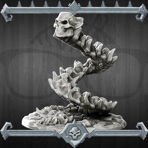 Necrophidius Bone Naga Miniature for Tabletop Games Like - Etsy