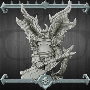 Nycaloth Green Fiend Miniature for Tabletop Games Like D&D and War ...