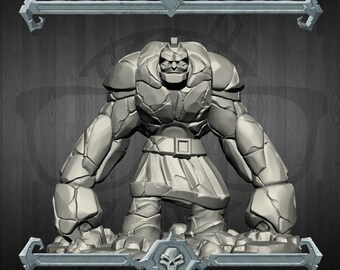 Golem Gloom Golem of Woe Miniature for Tabletop Games - Etsy