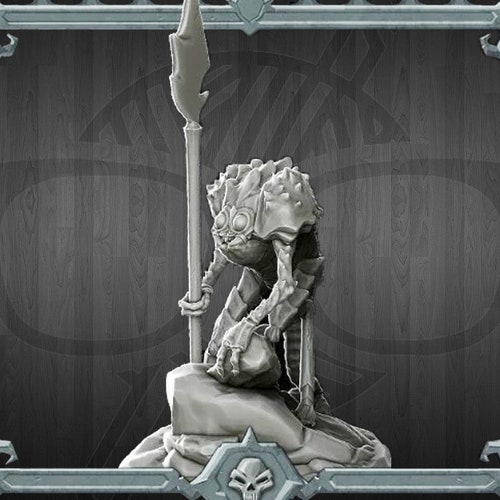 Mezzoloth Trident Fiend Miniature for Tabletop Games Like - Etsy