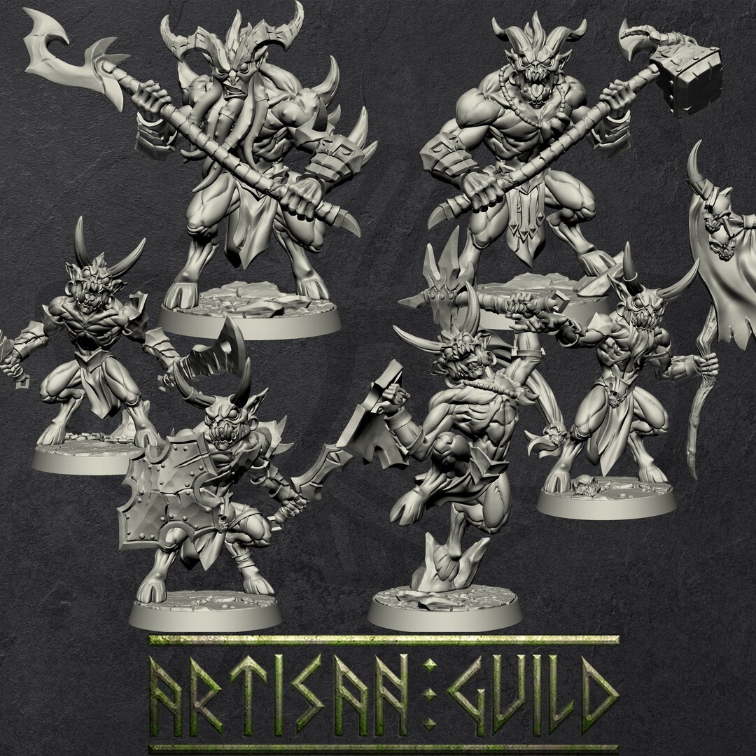 Abyss Guardians and Gruntlings | Devil | Demon Miniature for Tabletop ...