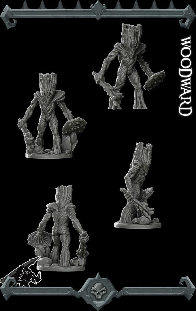 Wood Woad Wood Ward Miniature for Tabletop Games Like D&D - Etsy