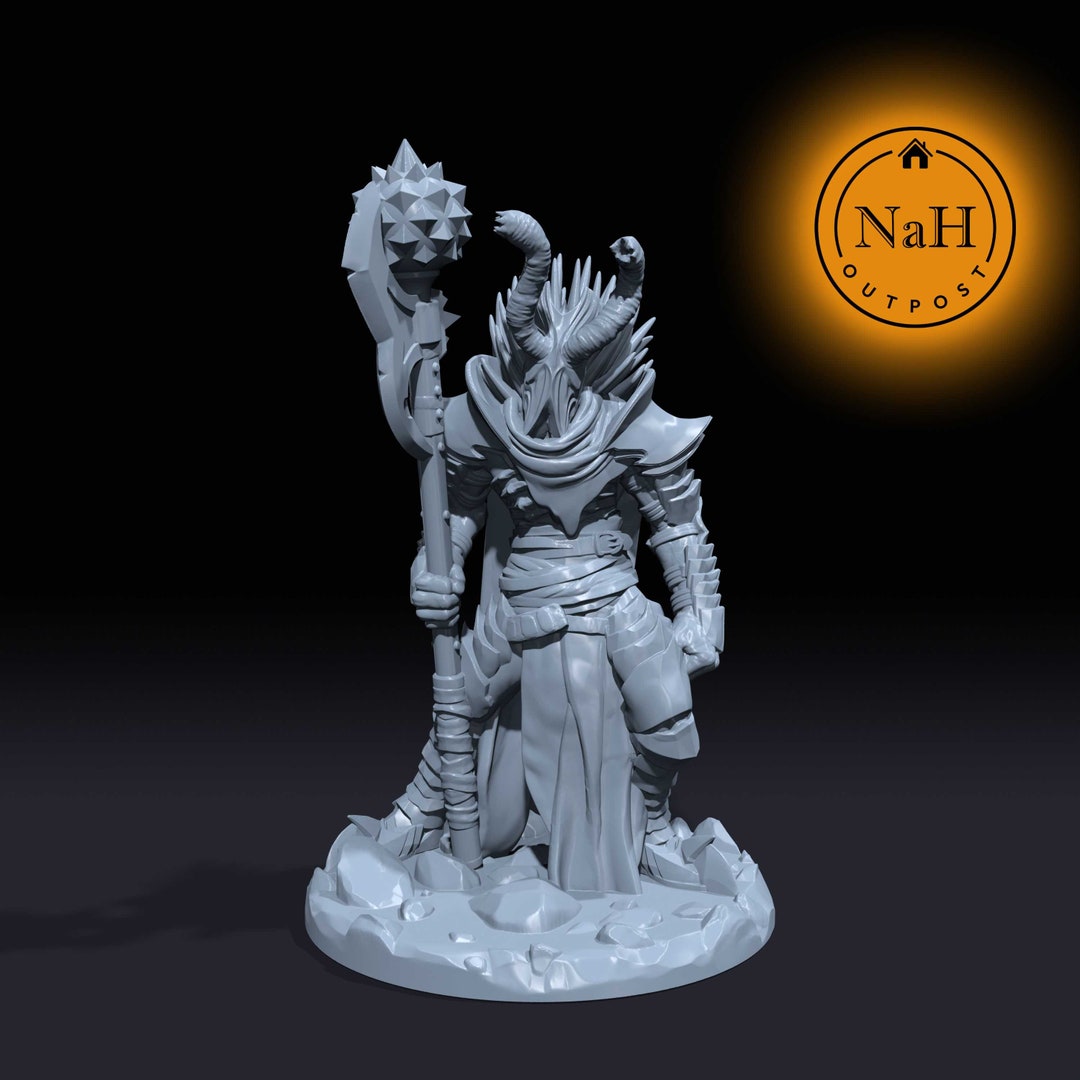 Nemaros, the Worm King | Kyuss Knight | Necro Knight Miniature for ...