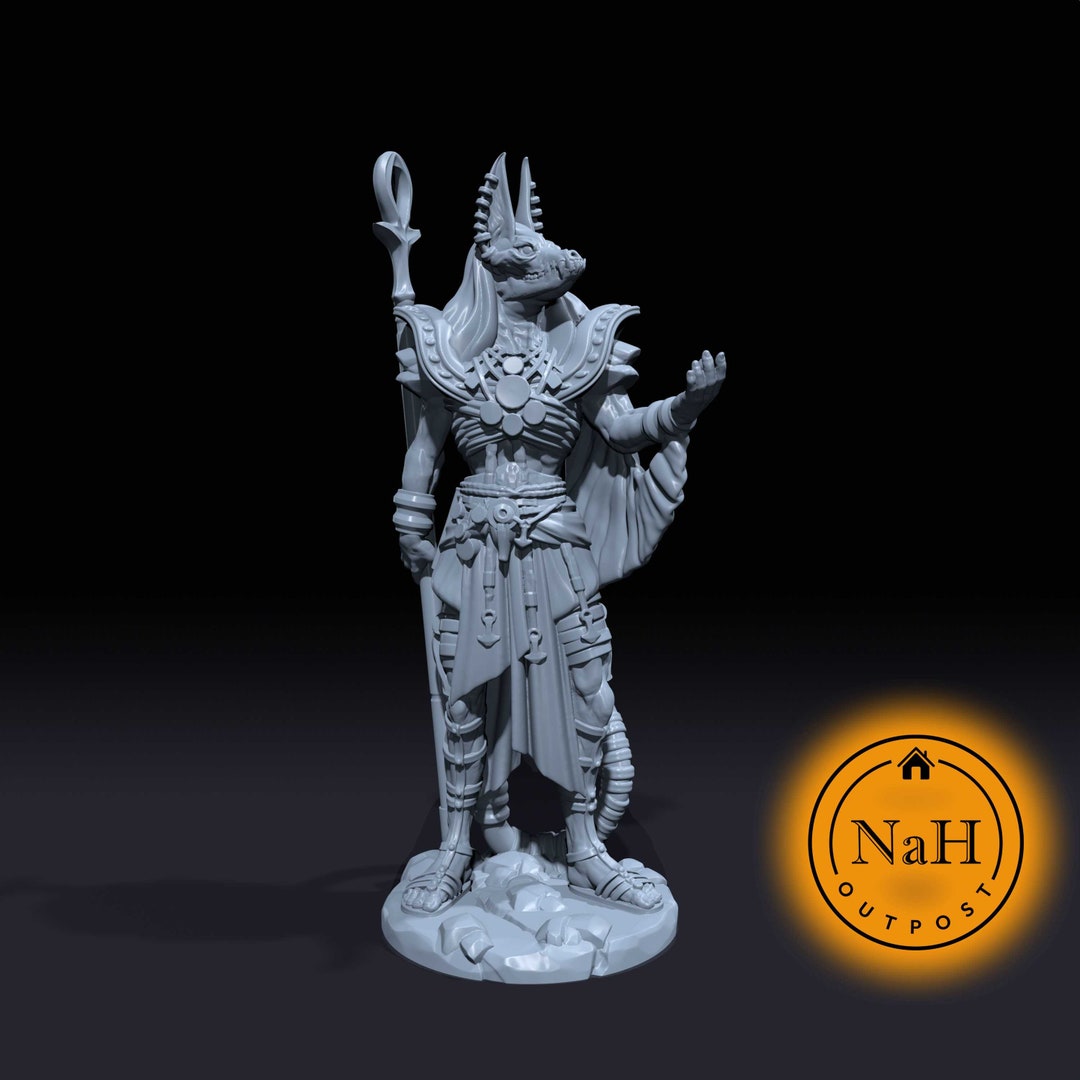 Anubis | Miniature for Tabletop Games Like D&D and War Gaming - Etsy
