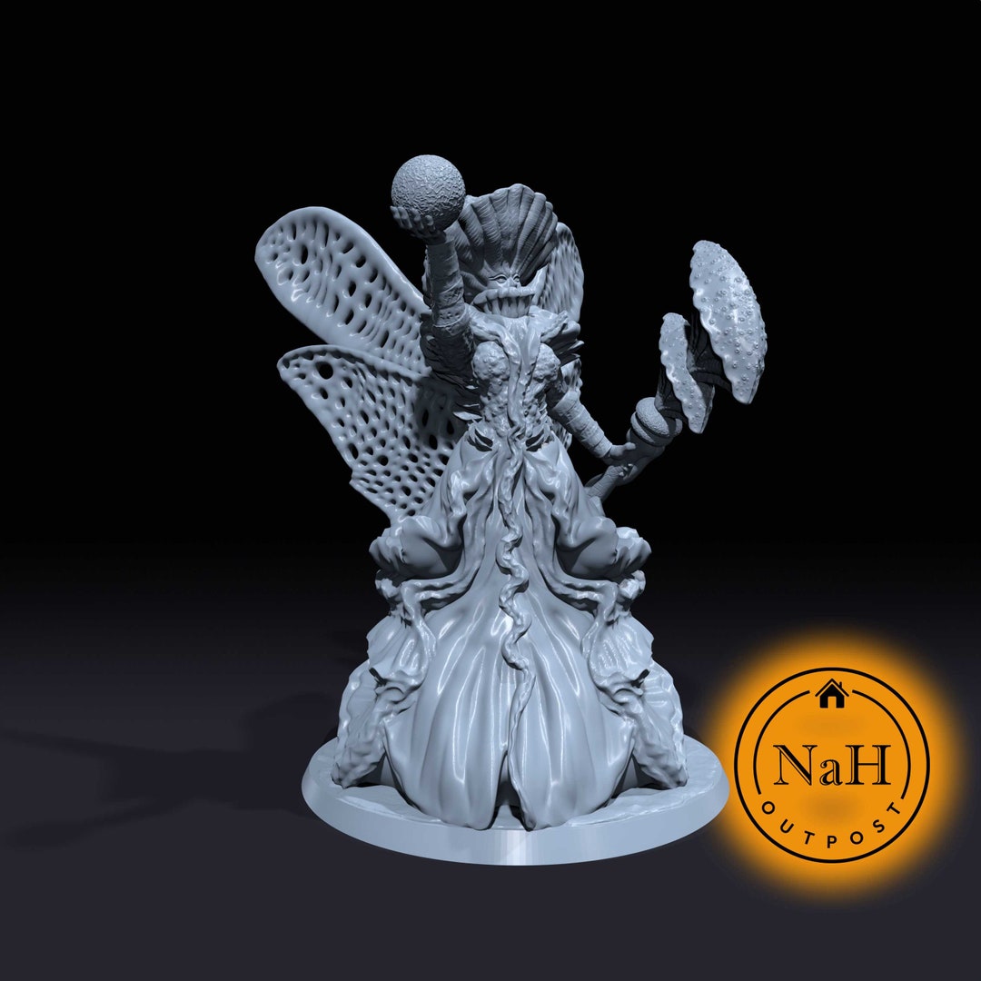 Mycelara, the Bloomwretched Queen | Angel Mushroom Fungus Queen ...