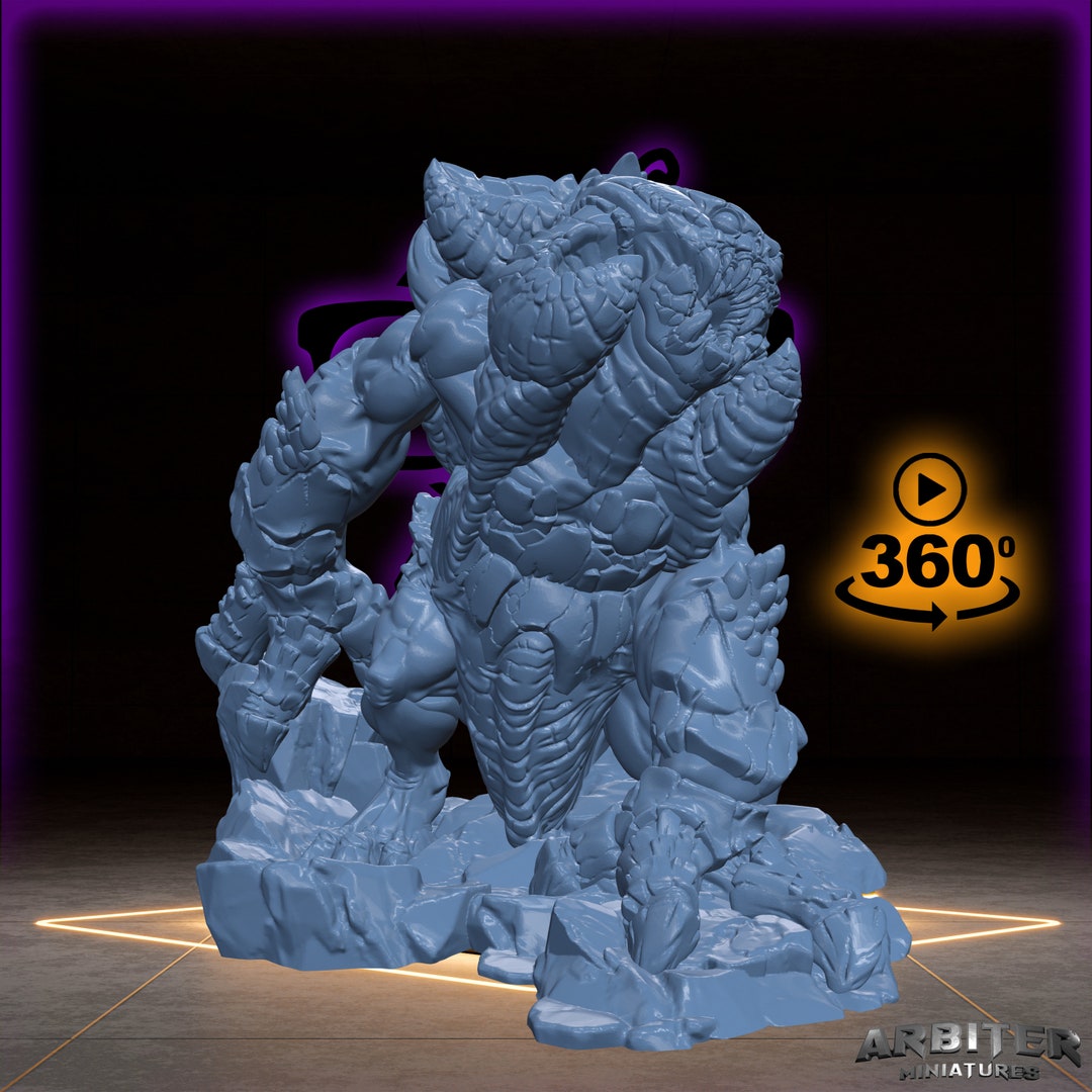 Under Hulk Hulk Fiend Miniature for Tabletop Games Like D D or War ...