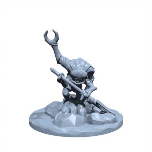 Chitinblade, the Mezzoloth | Trident Fiend | Miniature for Tabletop ...