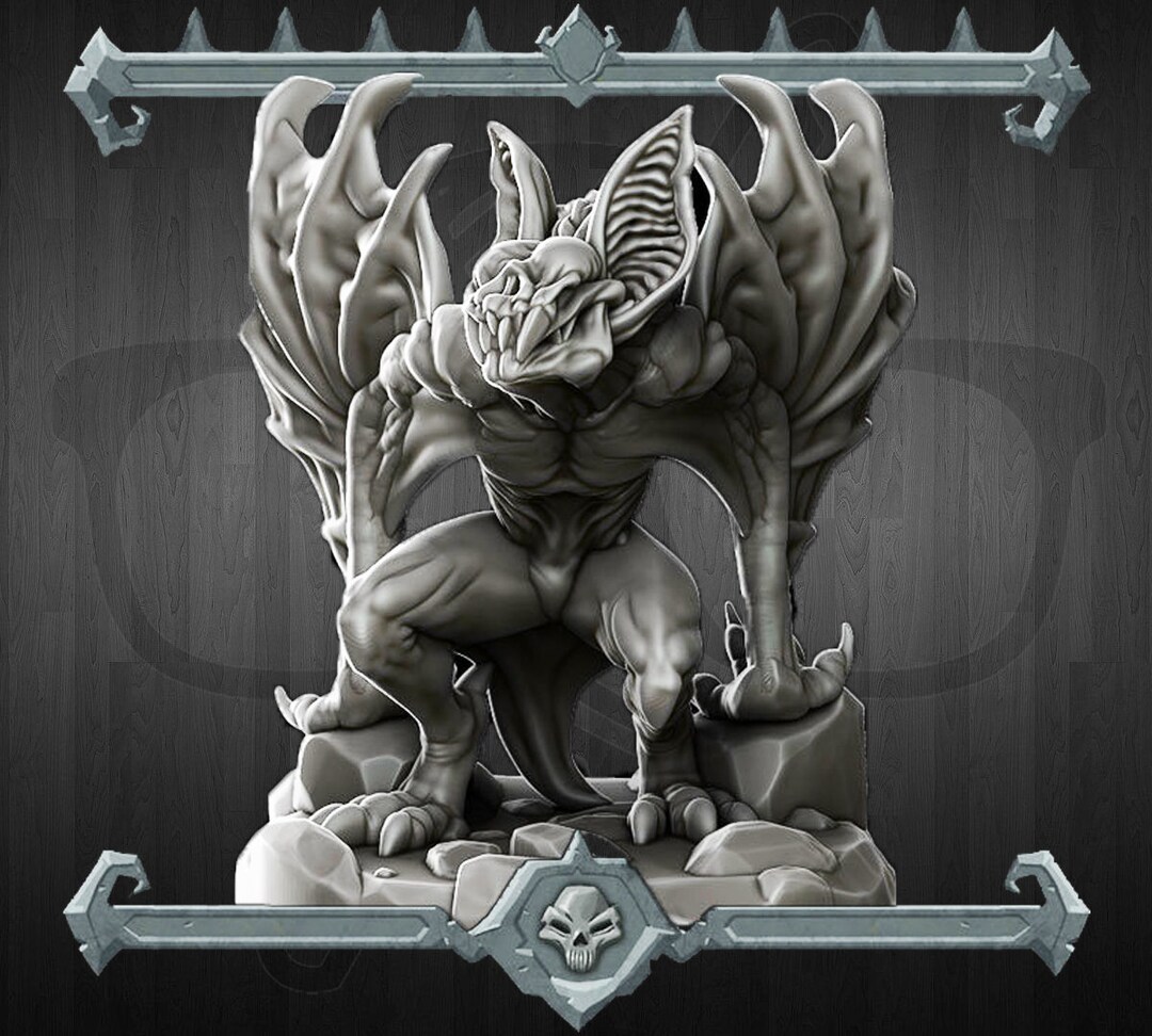 Nabassu Demon Ancient Vampire Miniature for Tabletop Games - Etsy