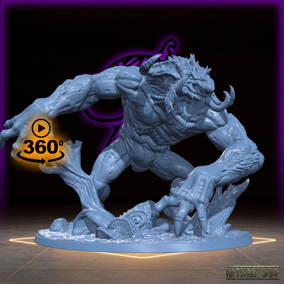Giant Svart Troll | Fell Dire Troll | Svartwood Trolls Miniature for ...