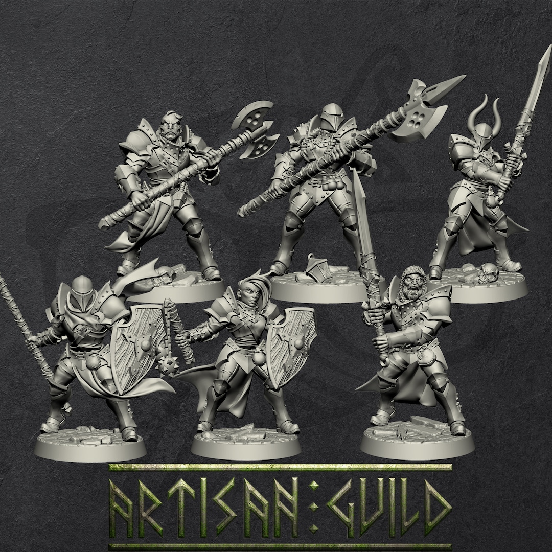 Human Fighters Guild | Modular Human Miniatures Miniature for Tabletop ...