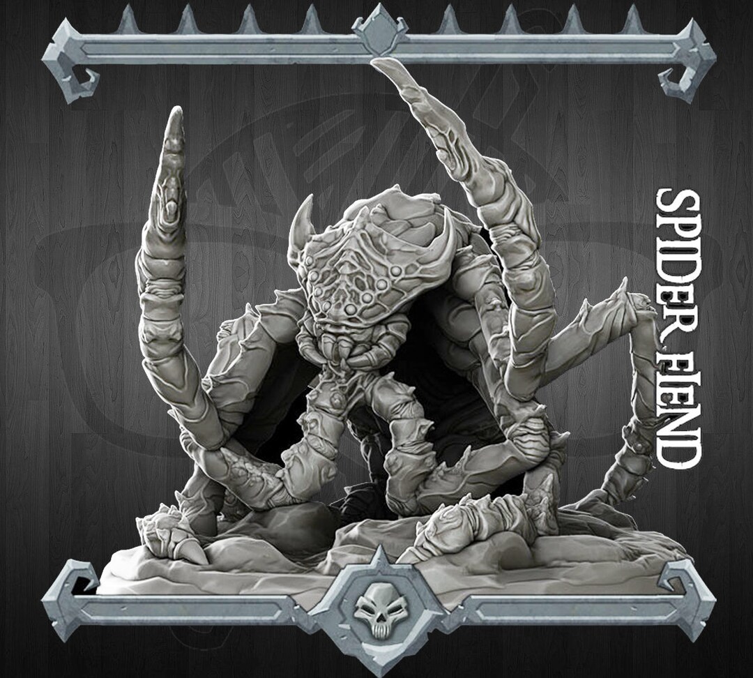 Bebilith Spider Fiend Miniature for Tabletop Games Like D&D and War ...