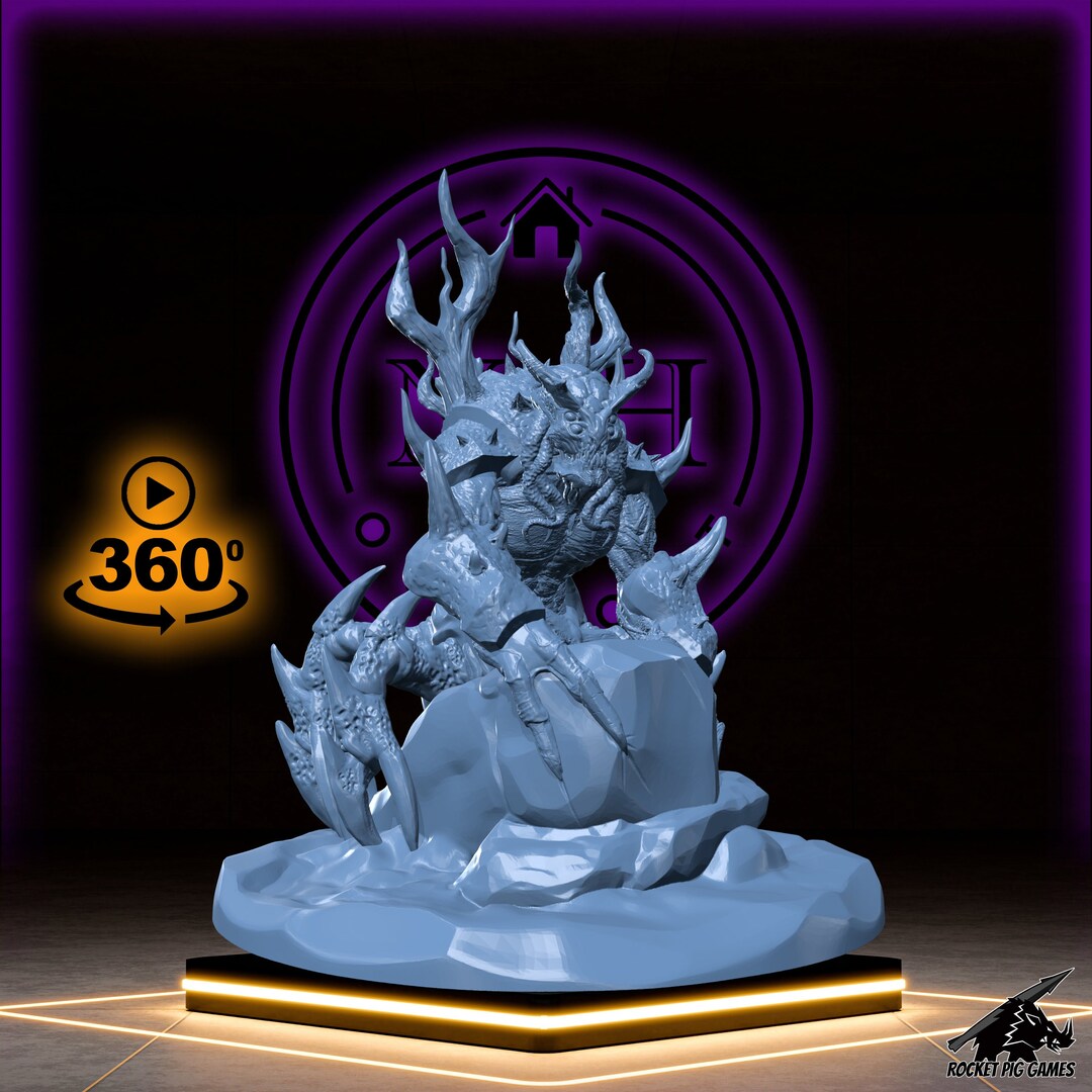 Dark Fiend Shadow Spider Demon Miniature for Tabletop - Etsy