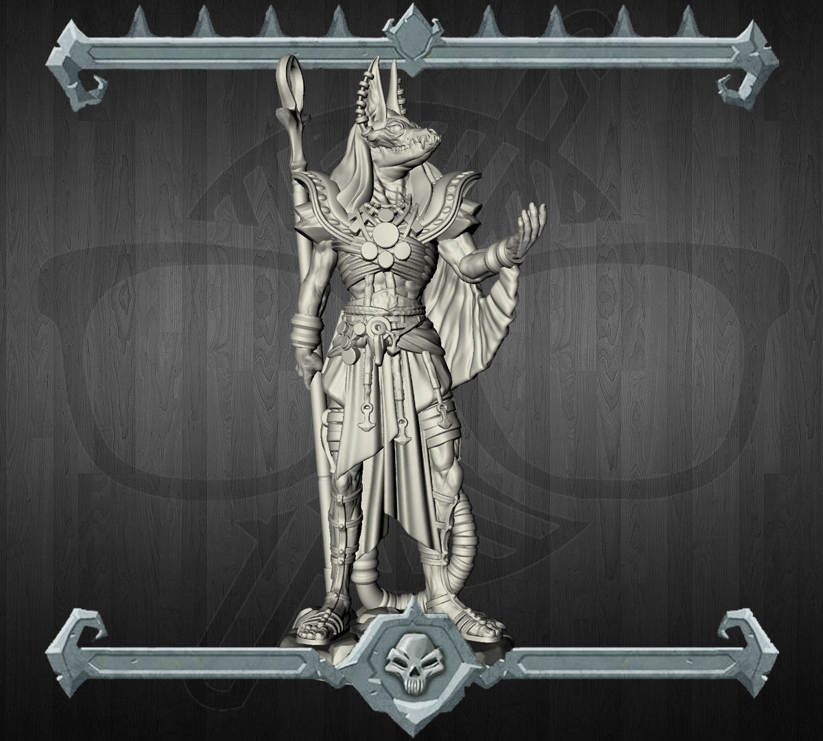 Anubis Miniature for Tabletop Games Like D&D and War Gaming - Etsy