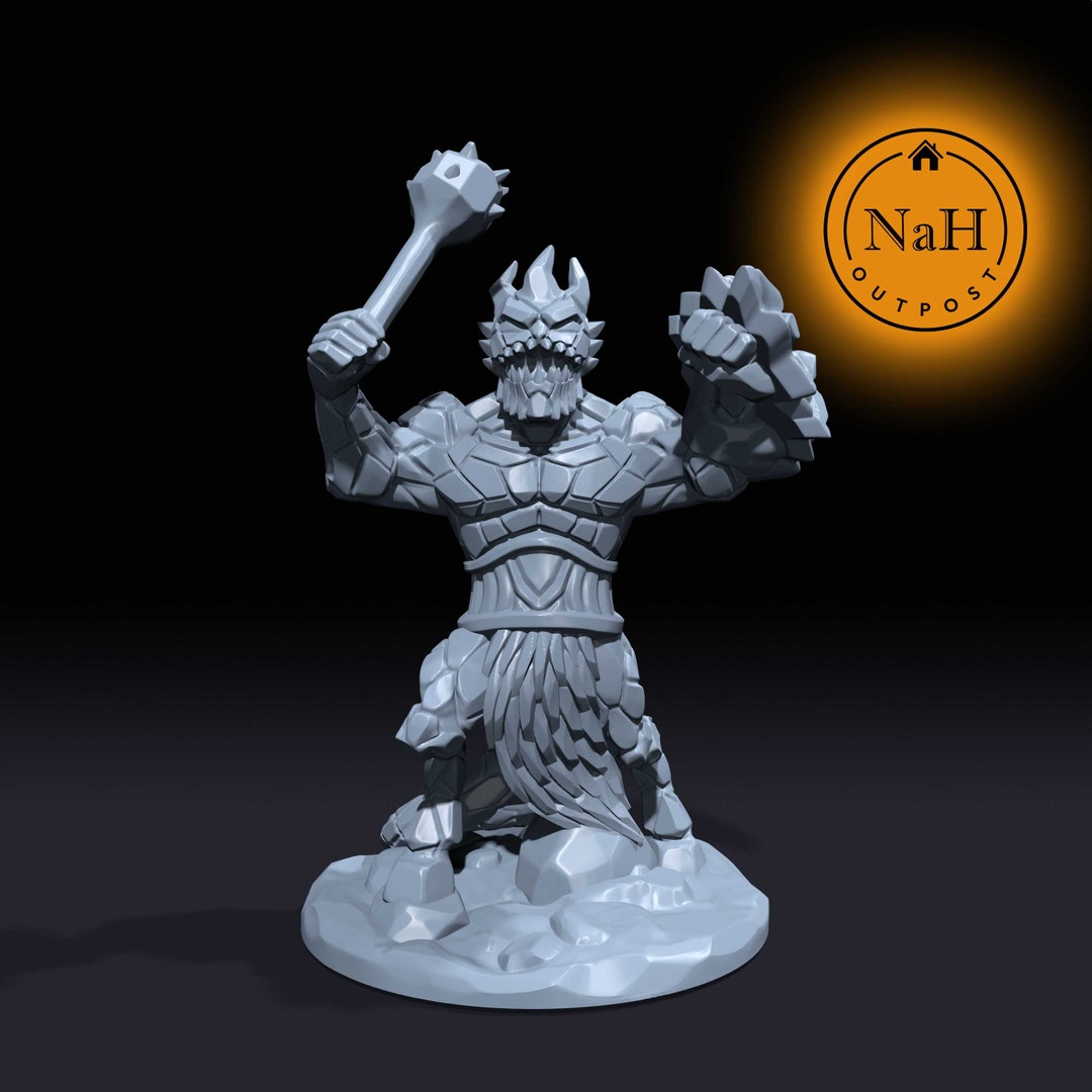 Stained Glass Golem | Miniature for Tabletop Games Like D&D and War ...