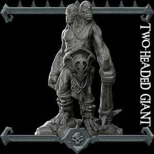Ettin Two Headed Giant Miniature for Tabletop Games Like D&D and War ...