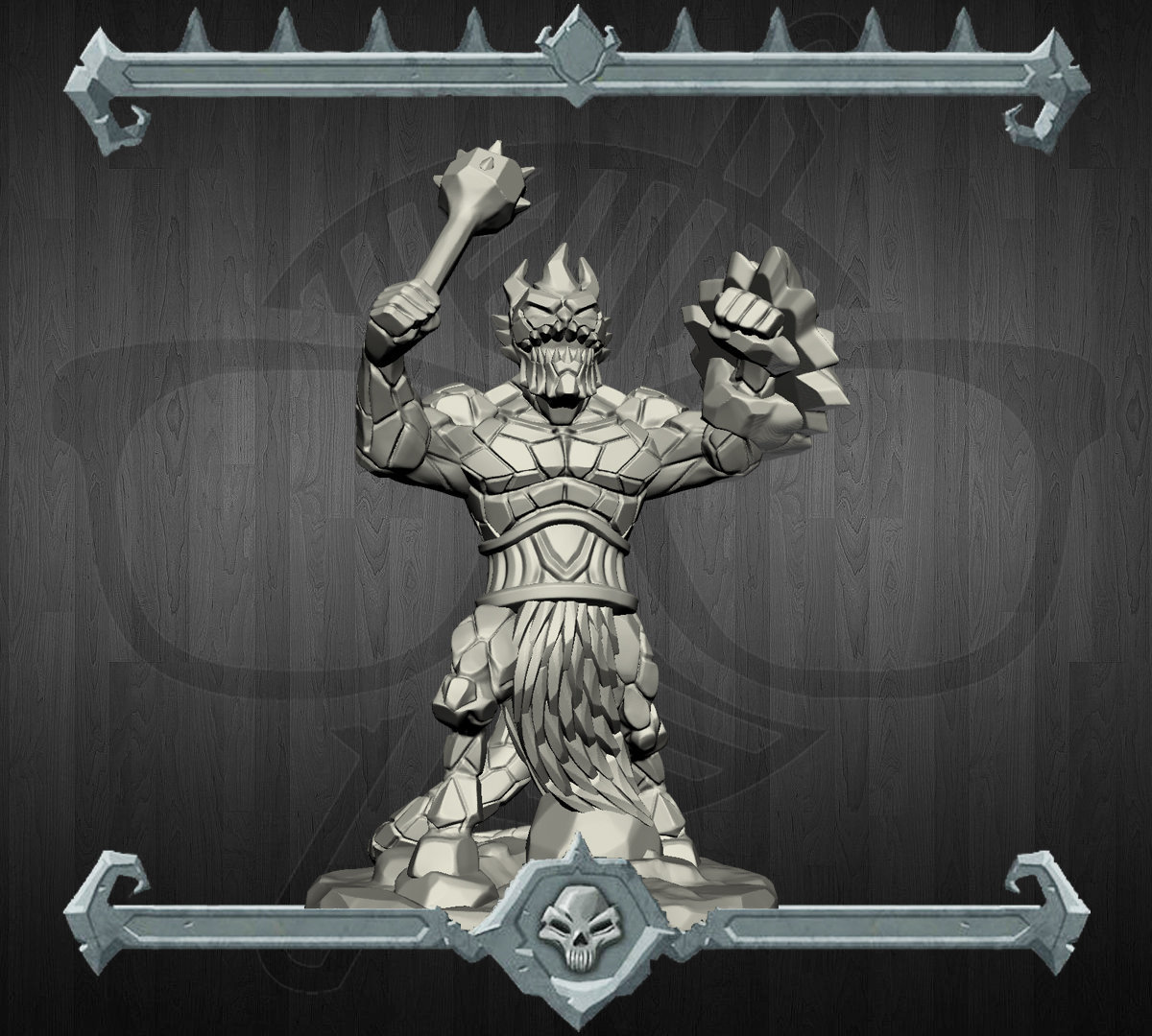 Stained Glass Golem miniature for Tabletop games like D&D or | Etsy