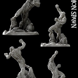 Barescar, the Skinless Fury Ecorche Demon Spawn Miniature for Tabletop ...