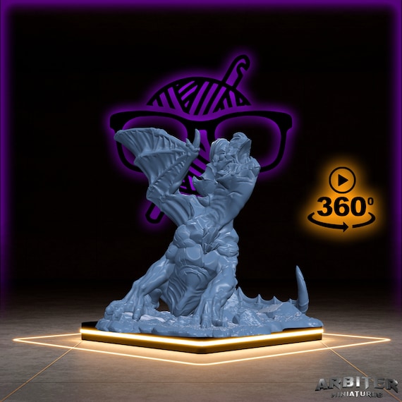 Chromatic Dragon Metallic Drake Miniature for Tabletop | Etsy