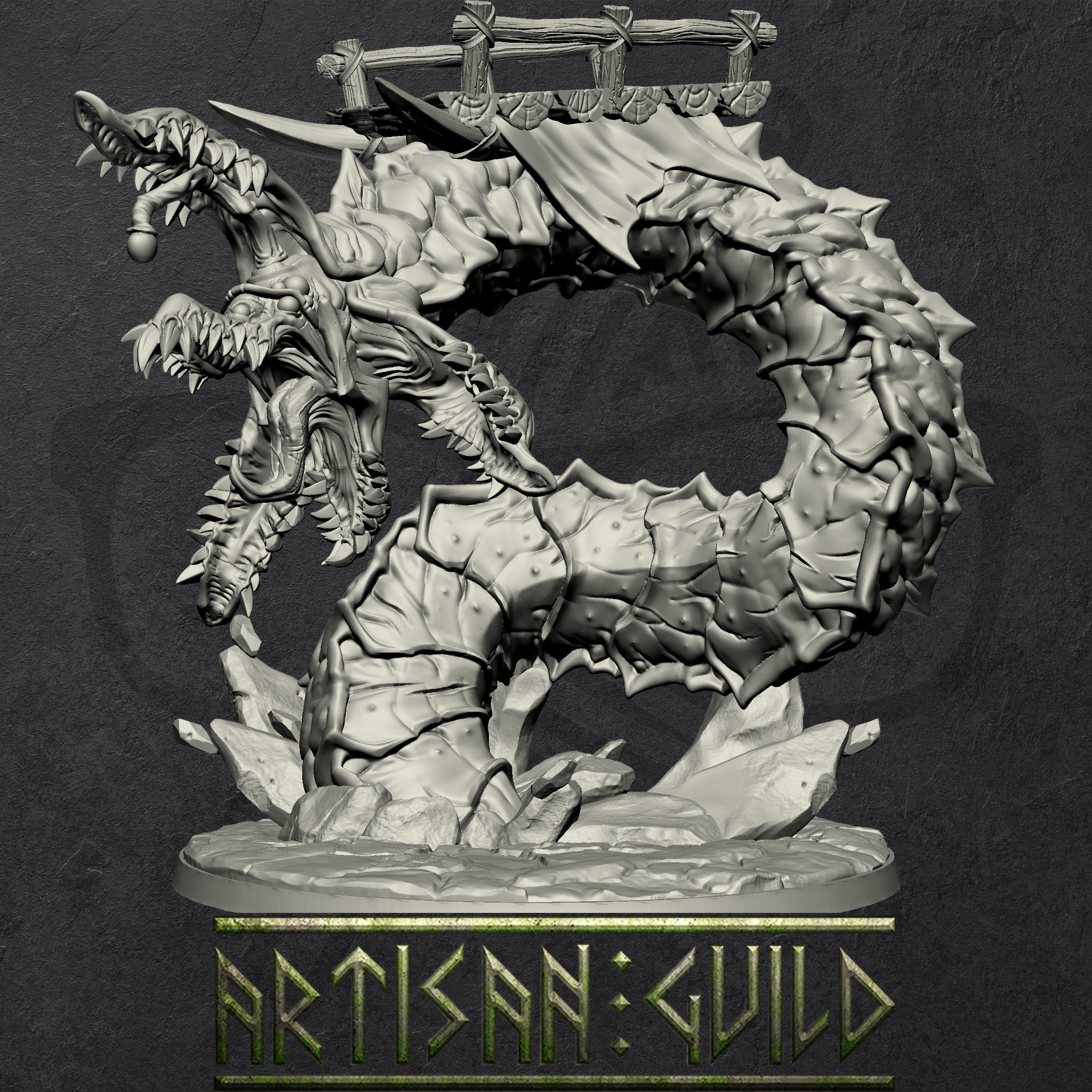 Diggaz the Plague Zeek Giant Worm or Grick Miniature | Etsy