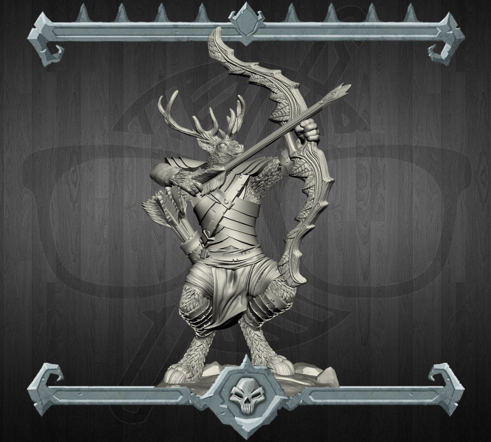 Elk Folk Miniature for Tabletop Games Like D&D and War - Etsy