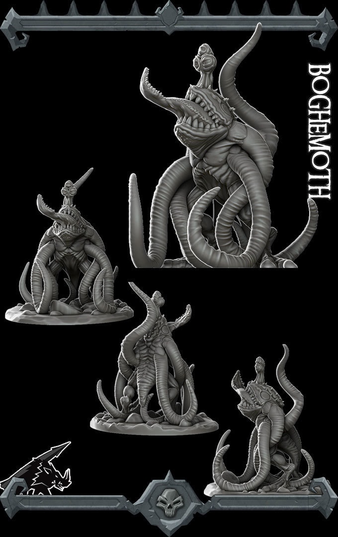 Froghemoth Boghemoth Miniature for Tabletop Games Like D&D - Etsy