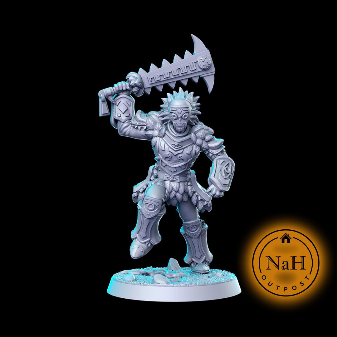 Bramble Ironthorn | Forest Warrior | Barbarian or Fighter Miniature for ...