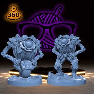 Iron Automata | Mechadrones | Modrons | Draft Miniature for Tabletop ...