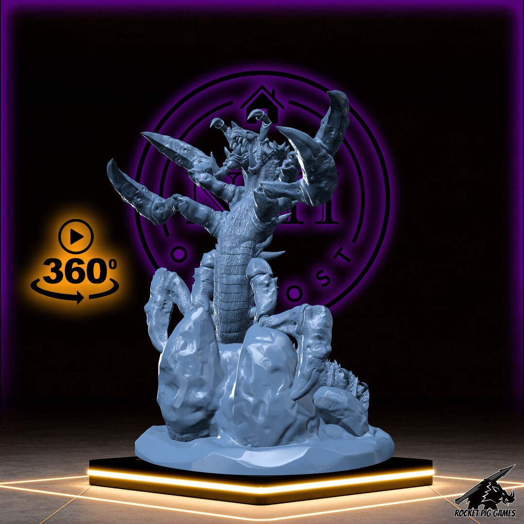 Ankheg Millipede Dragon Hydralisk Insect Miniature for Tabletop Games ...