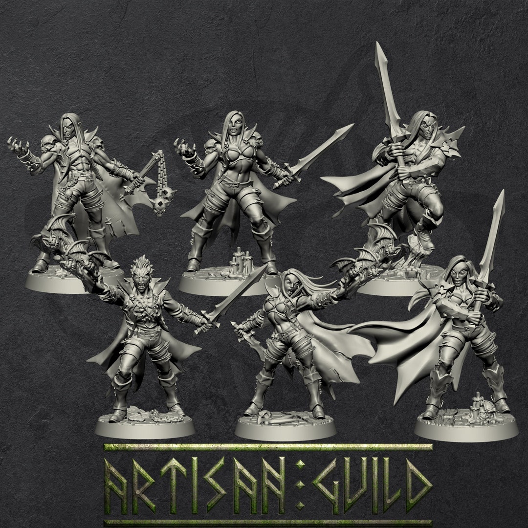 Soulless Vampires | Modular Vampires Miniature for Tabletop Games Like ...