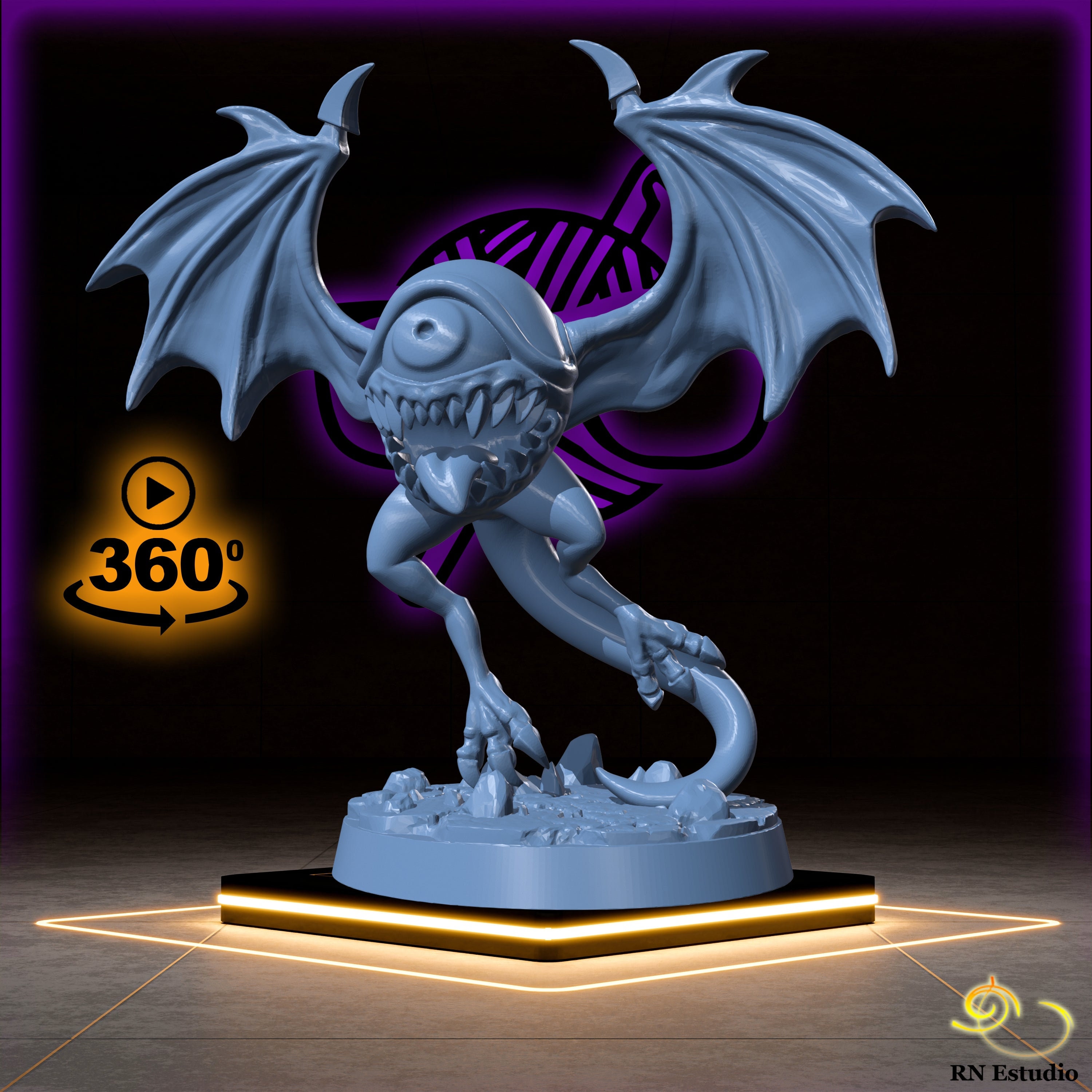 Eye Bat | Winged Demon | Fiend Miniature for Tabletop Games Like D&D ...