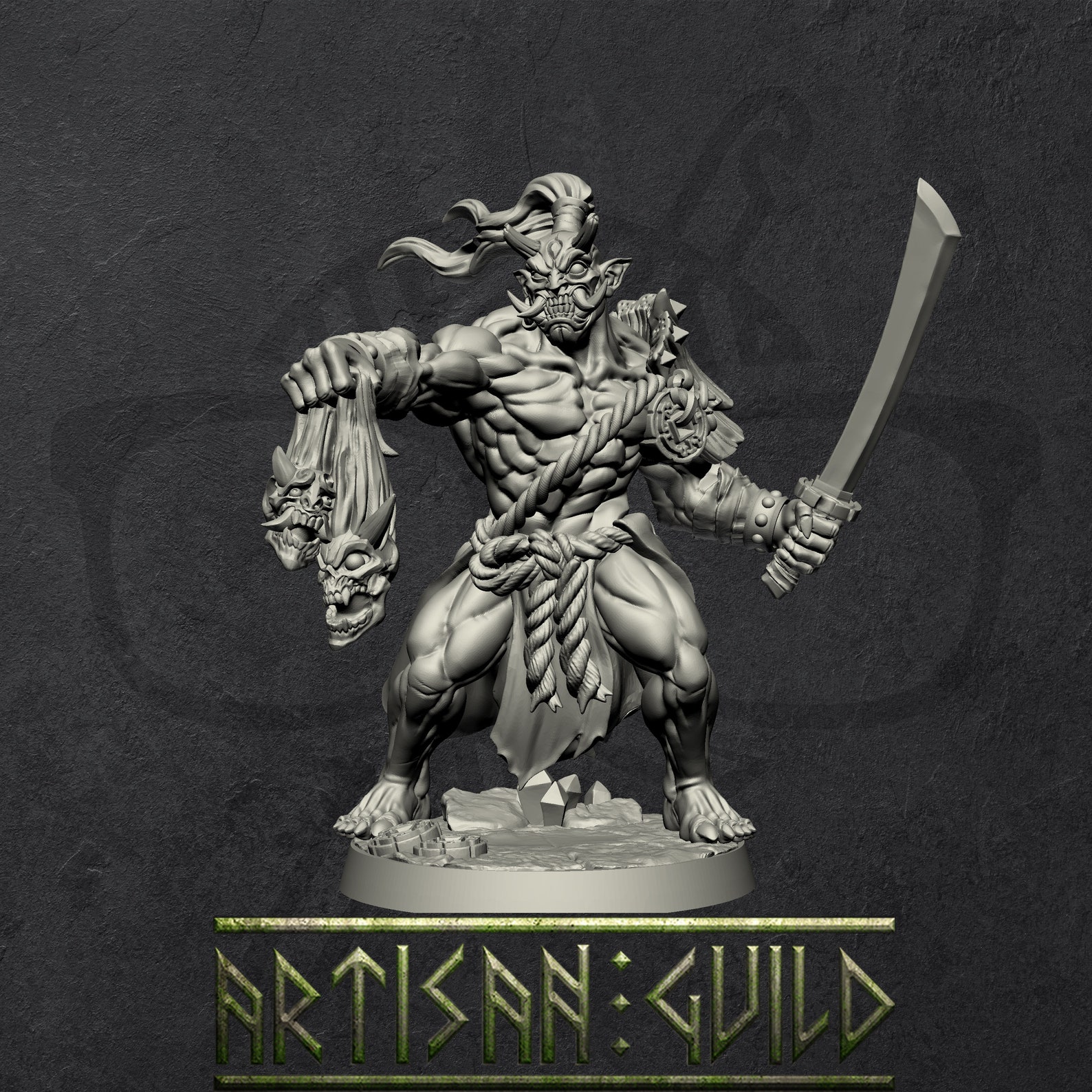 Oni Clan Members Modular Orc or Ogre Miniatures for Tabletop | Etsy