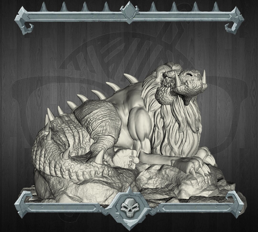 Dreadgaze, the Devourer Ammut Ammit Miniature for Tabletop Games Like D ...